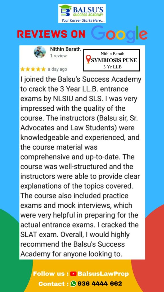 NLSAT Entrance - Balsu’s Success Academy